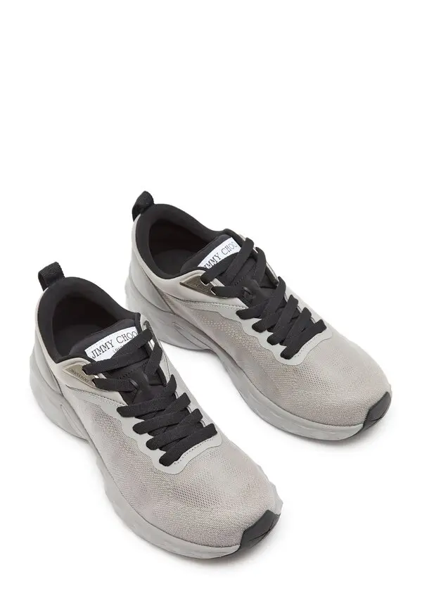 JIMMY CHOO Diamond Run Mesh Sneakers - Grey