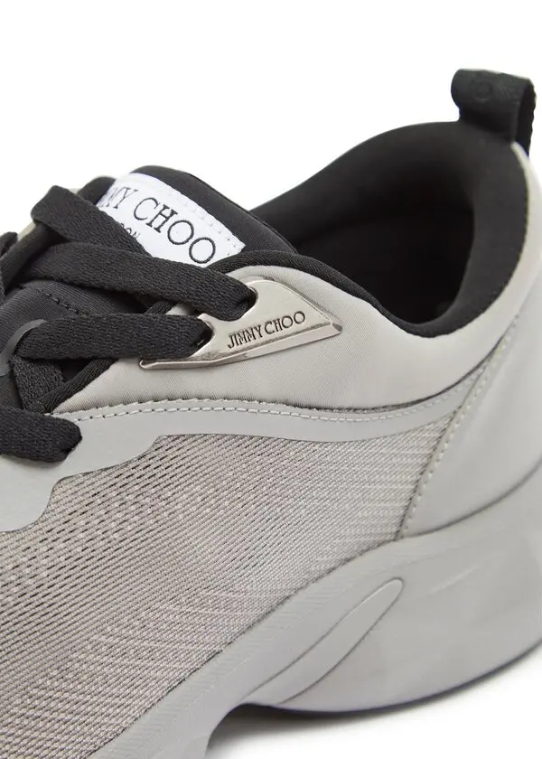 JIMMY CHOO Diamond Run Mesh Sneakers - Grey