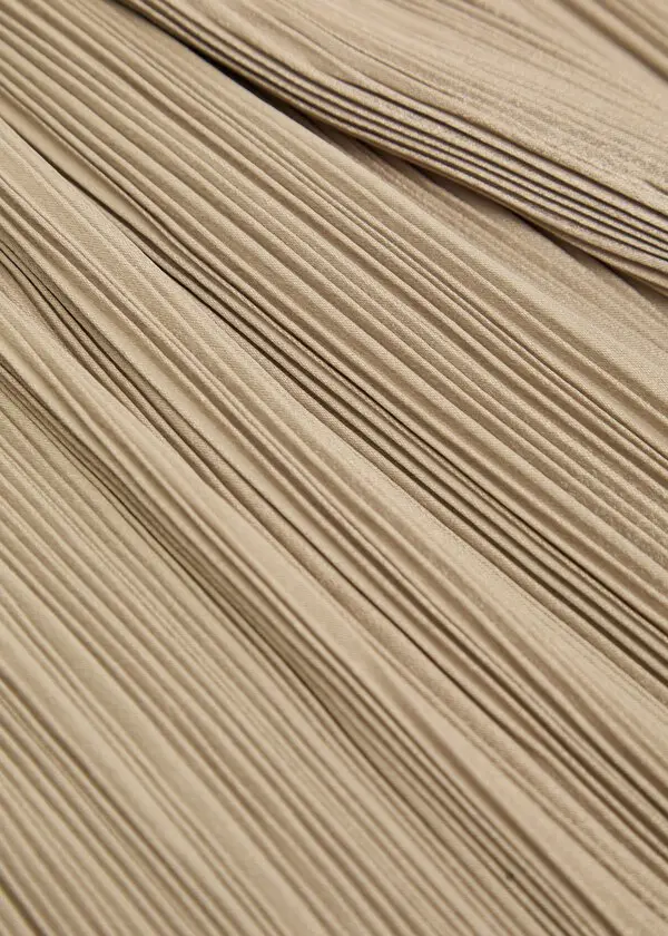 JOSEPH Amber Pleated Wide-leg Trousers - Beige