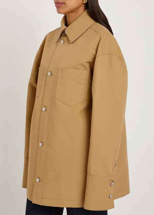 ARMARIUM Tiberio Suede-trimmed Cotton Jacket - Camel