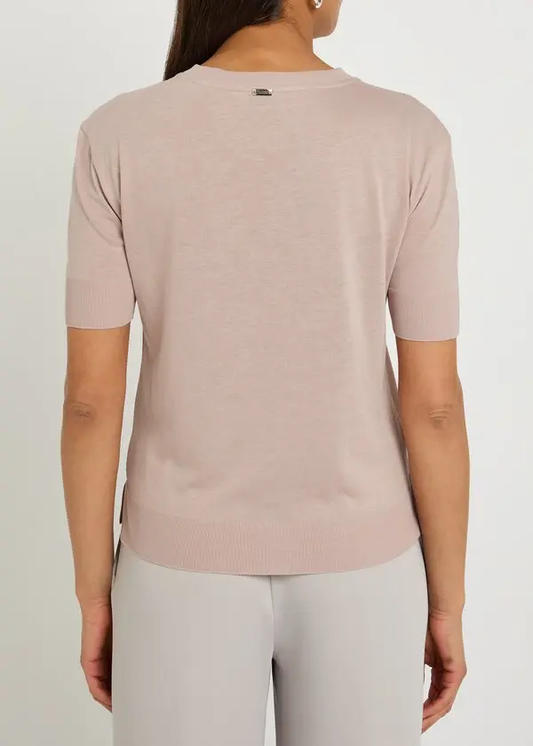 Herno Fine-knit T-shirt - Light Pink