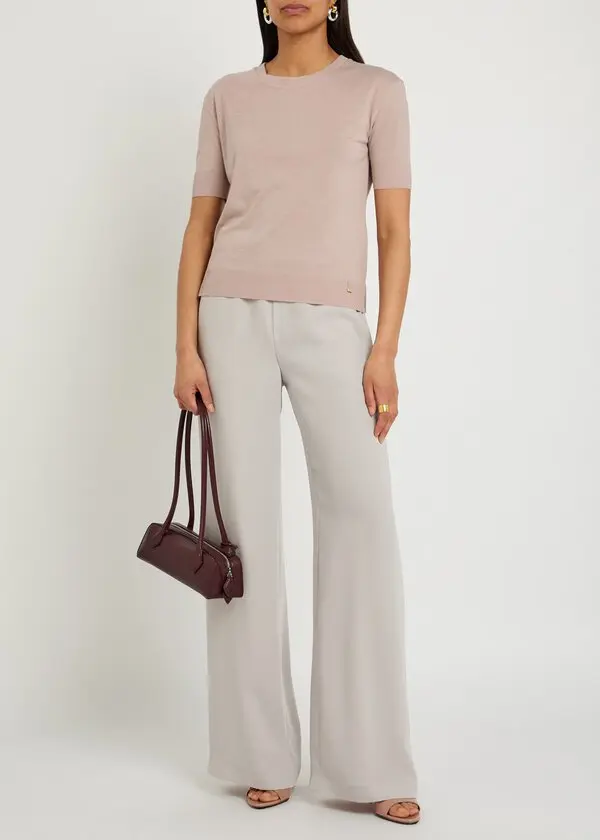 Herno Fine-knit T-shirt - Light Pink
