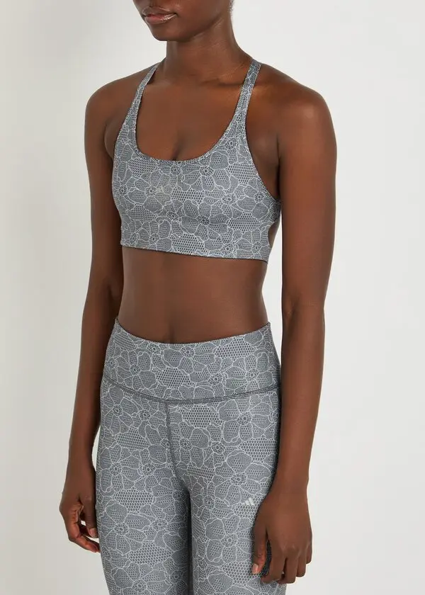 Stella McCartney Adidas X Printed Stretch-jersey Training Bra