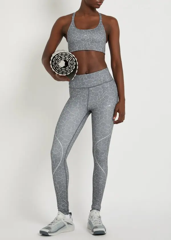 Stella McCartney Adidas X Printed Stretch-jersey Training Bra