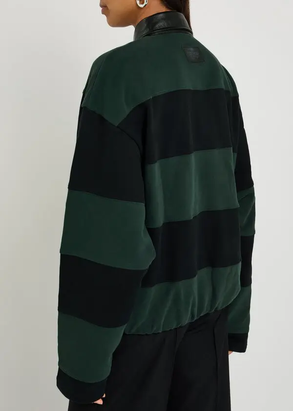Acne Studios Striped Cotton Rugby Top - Green