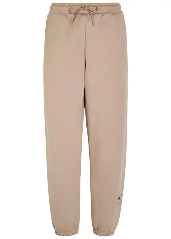 Stella McCartney Adidas X Logo-print Cotton Sweatpants - Brown