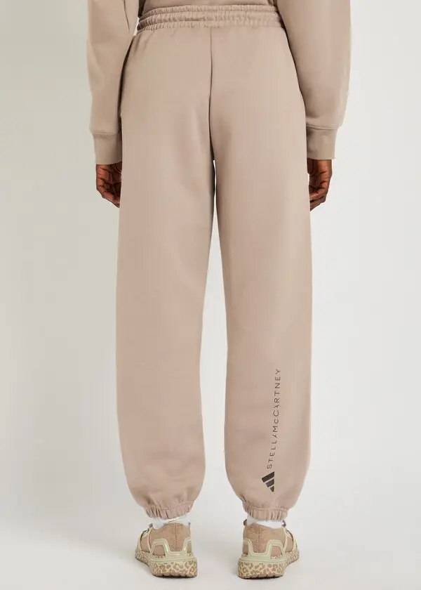 Stella McCartney Adidas X Logo-print Cotton Sweatpants - Brown