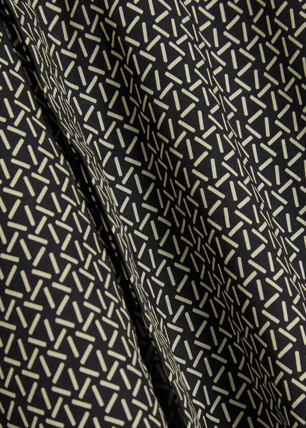 Emporio Armani Geometric-print Lyocell-blend Shirt