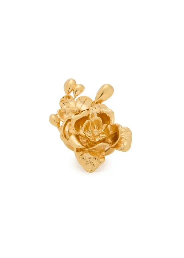 Chloé Floral Sculpted Ring - Gold
