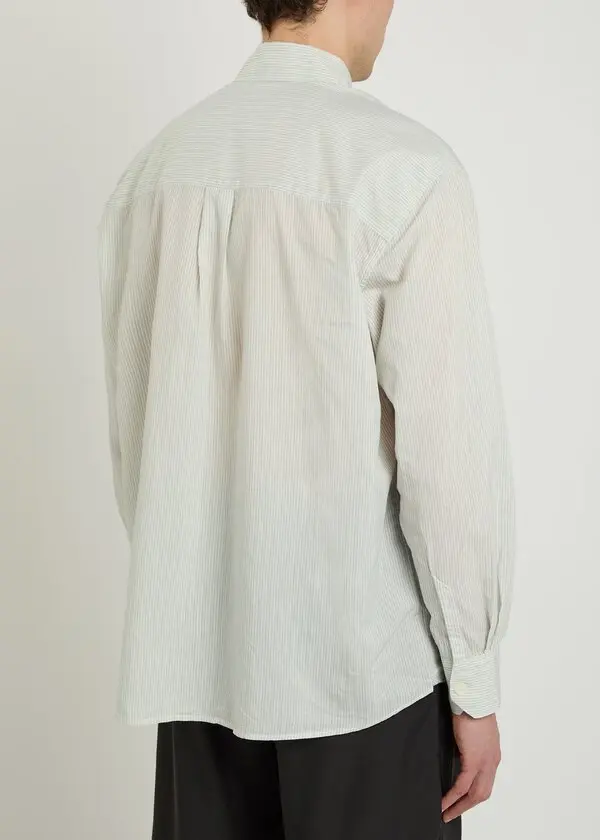 Our Legacy Above Pinstriped Cotton-blend Shirt - White