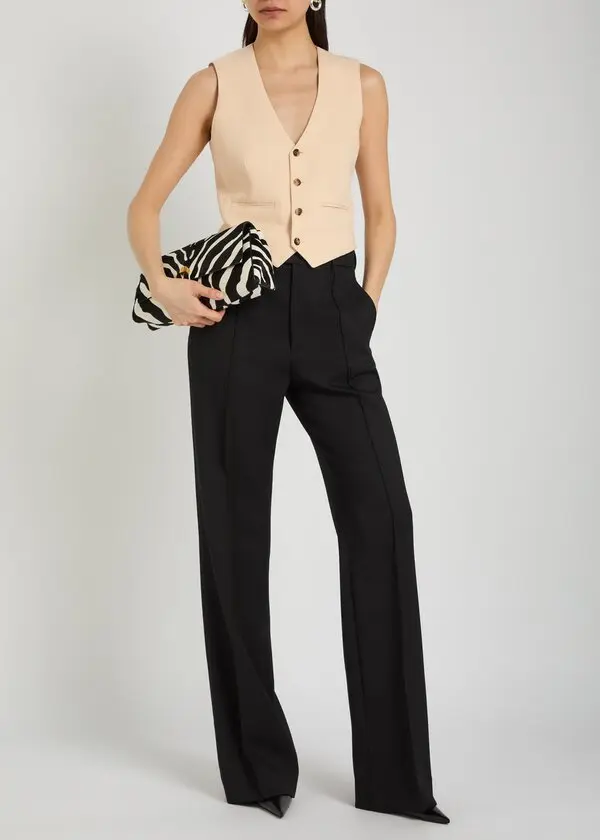Wardrobe.NYC Woven Waistcoat - Cream