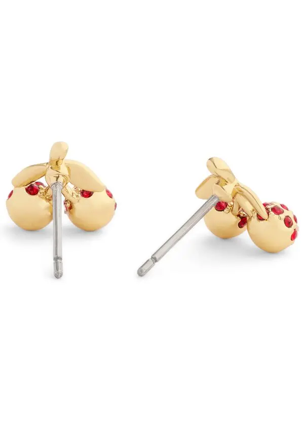COACH Cherry Pavé Stud Earrings