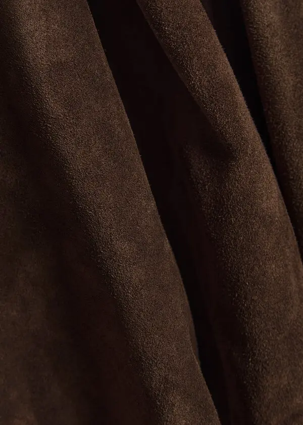 ARMARIUM Flamina Belted Suede Trench Jacket
