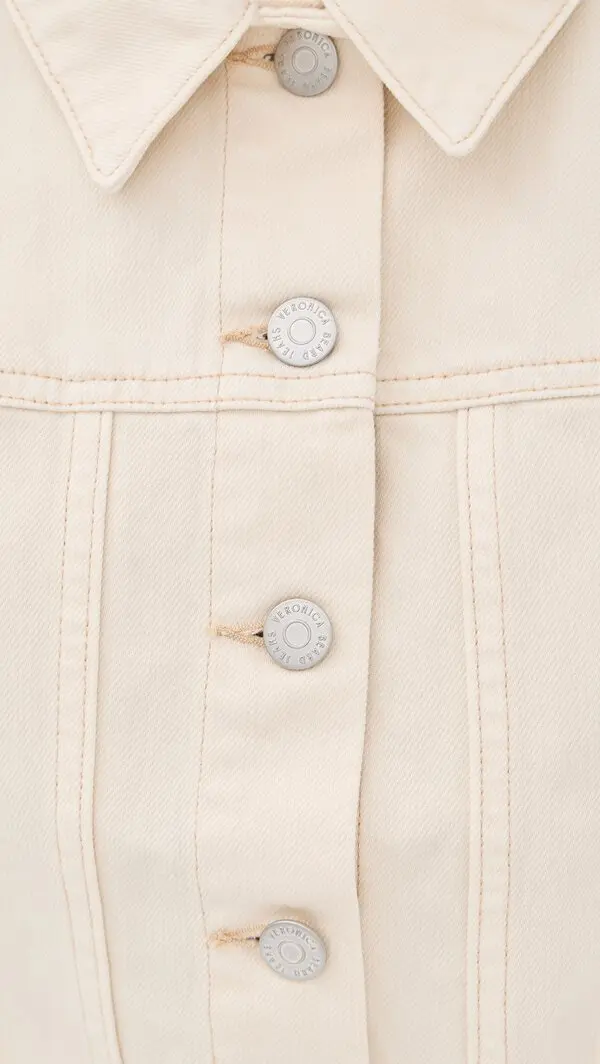 Veronica Beard Malcom Denim Jacket - Ecru