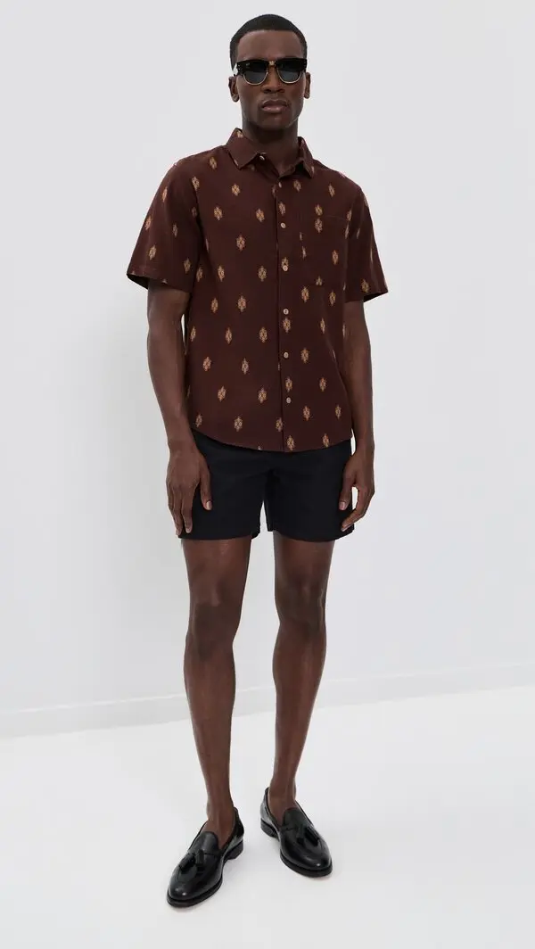 MCTAVISH Linen Blend Shorts