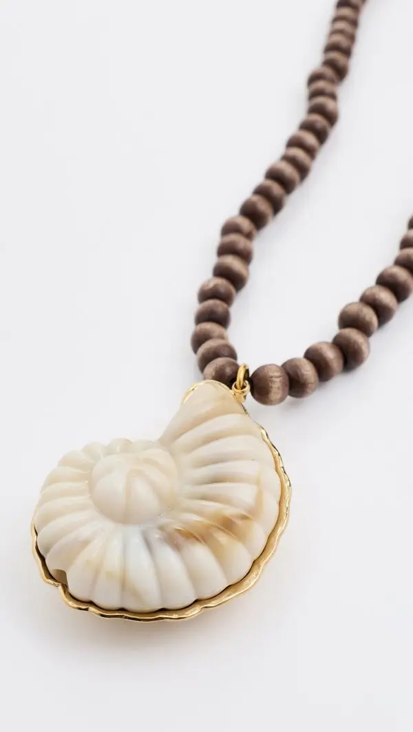 Maison Irem Orb Seashell Pendant Necklace