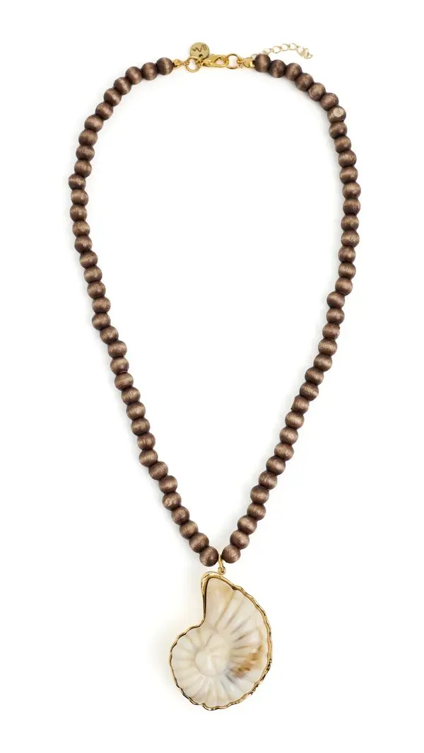Maison Irem Orb Seashell Pendant Necklace