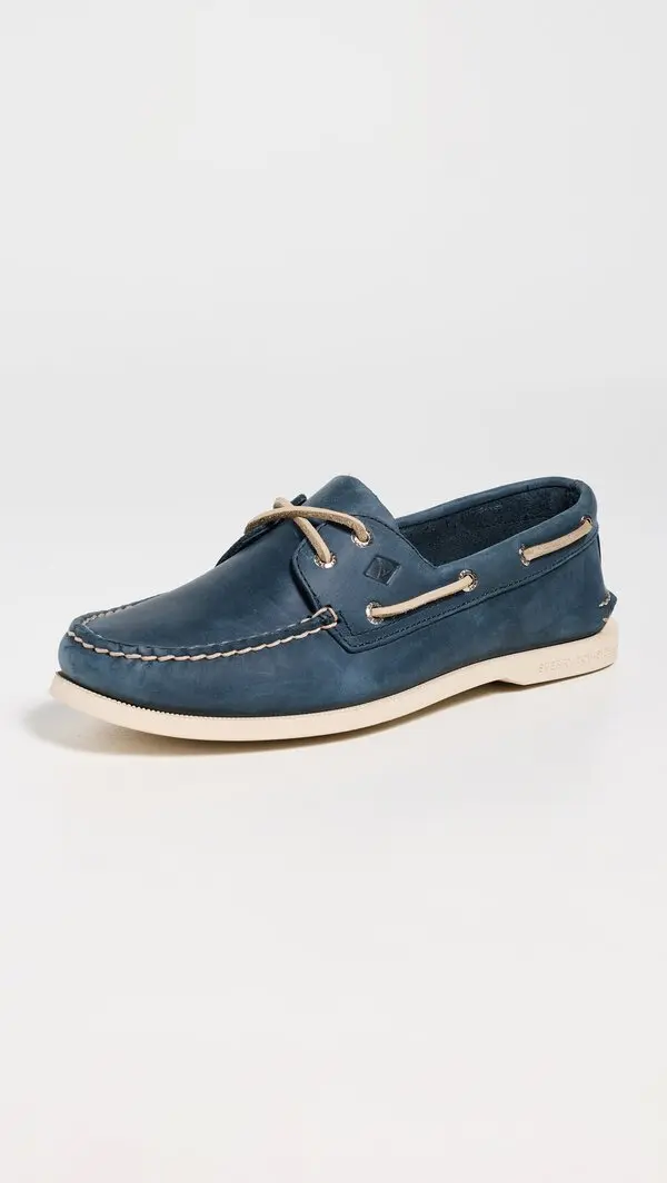 Sperry Authentic Original 2-eye Nubuck Boat Shoe - Navy