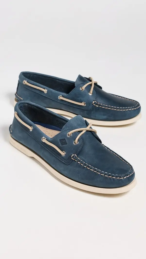 Sperry Authentic Original 2-eye Nubuck Boat Shoe - Navy