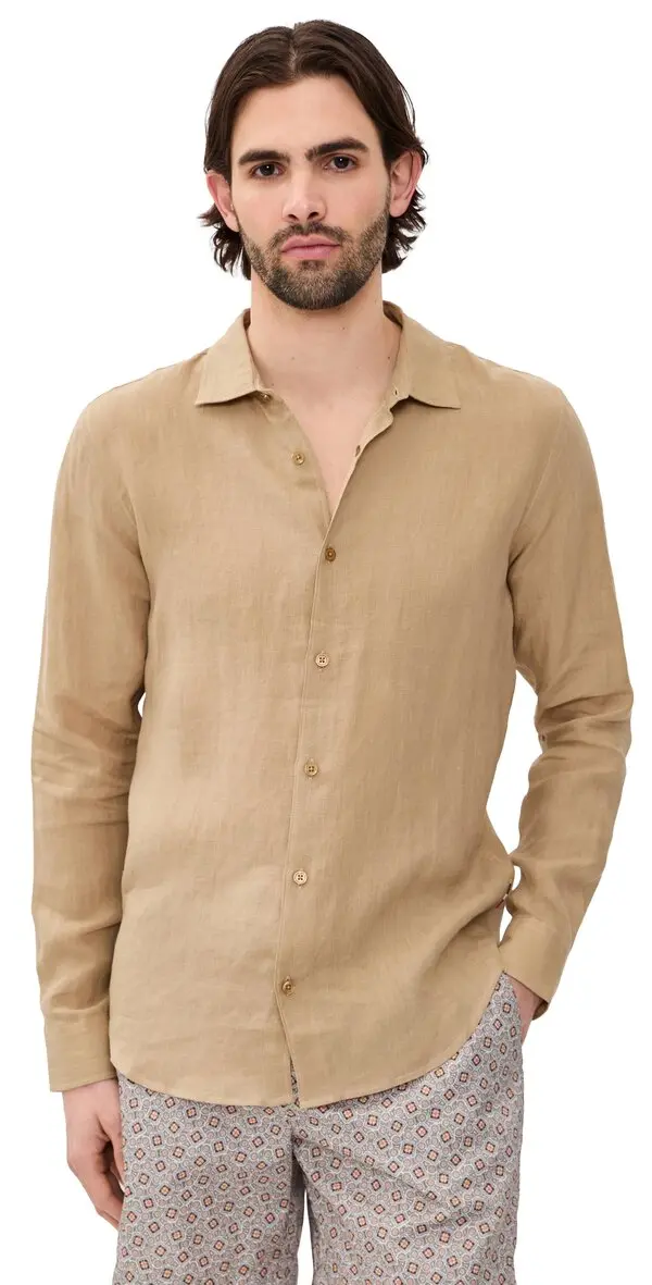 Orlebar Brown Giles Stitched Top - Biscuit