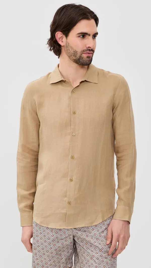 Orlebar Brown Giles Stitched Top - Biscuit