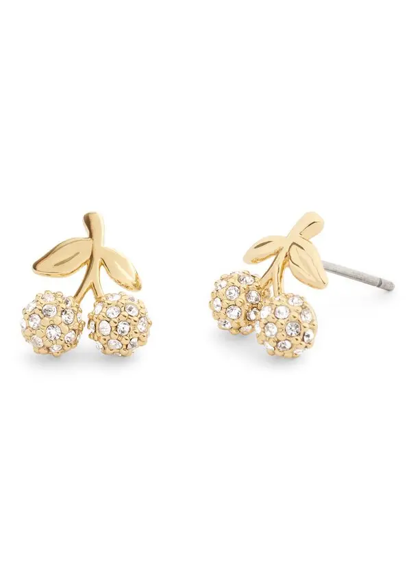 COACH Cherry Pavé Stud Earrings