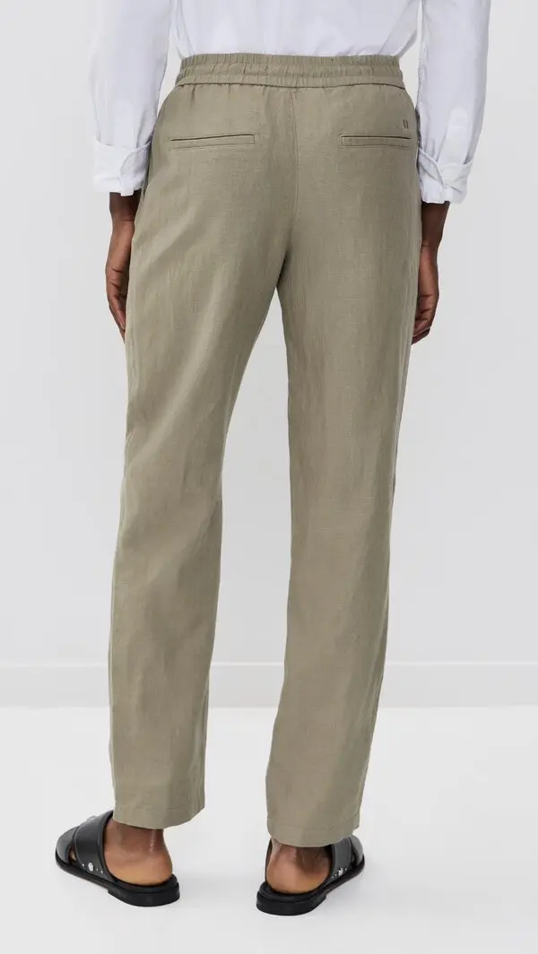 LES DEUX Patrick Linen Pants - Laurel Oak Sand