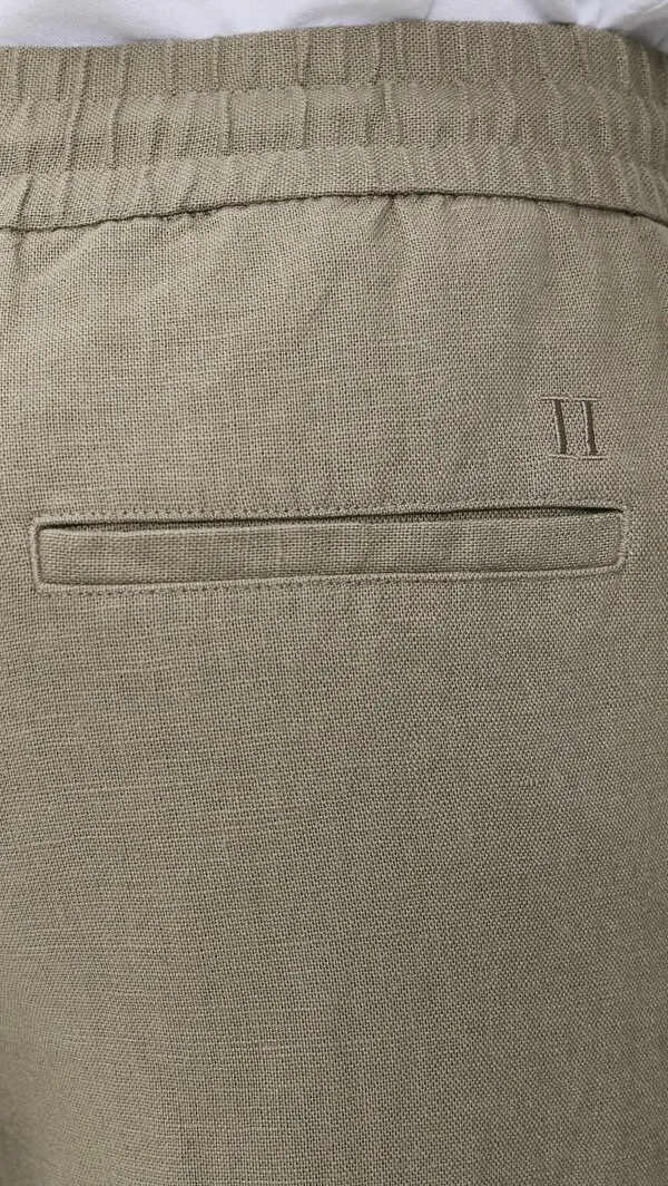 LES DEUX Patrick Linen Pants - Laurel Oak Sand