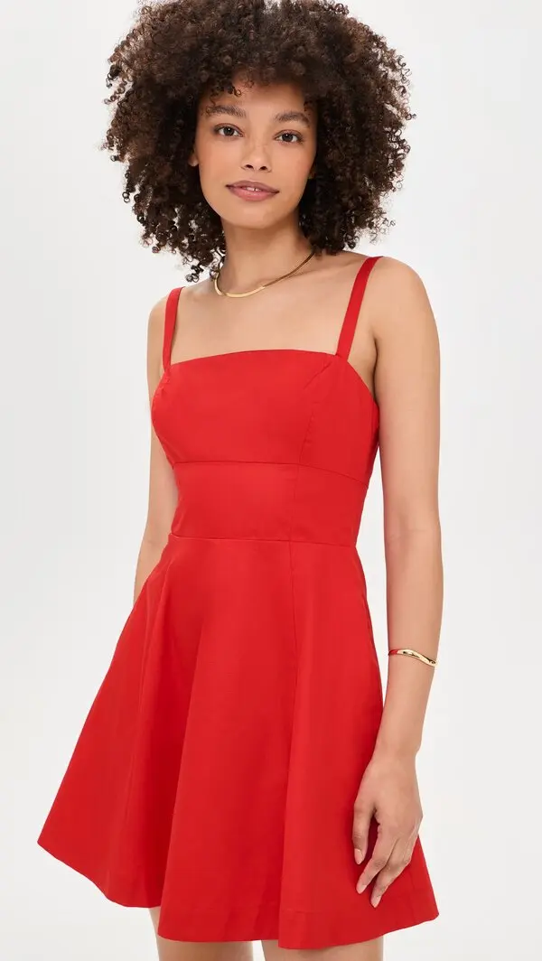 Hill House Home The Margot Mini Dress - Red | Editorialist