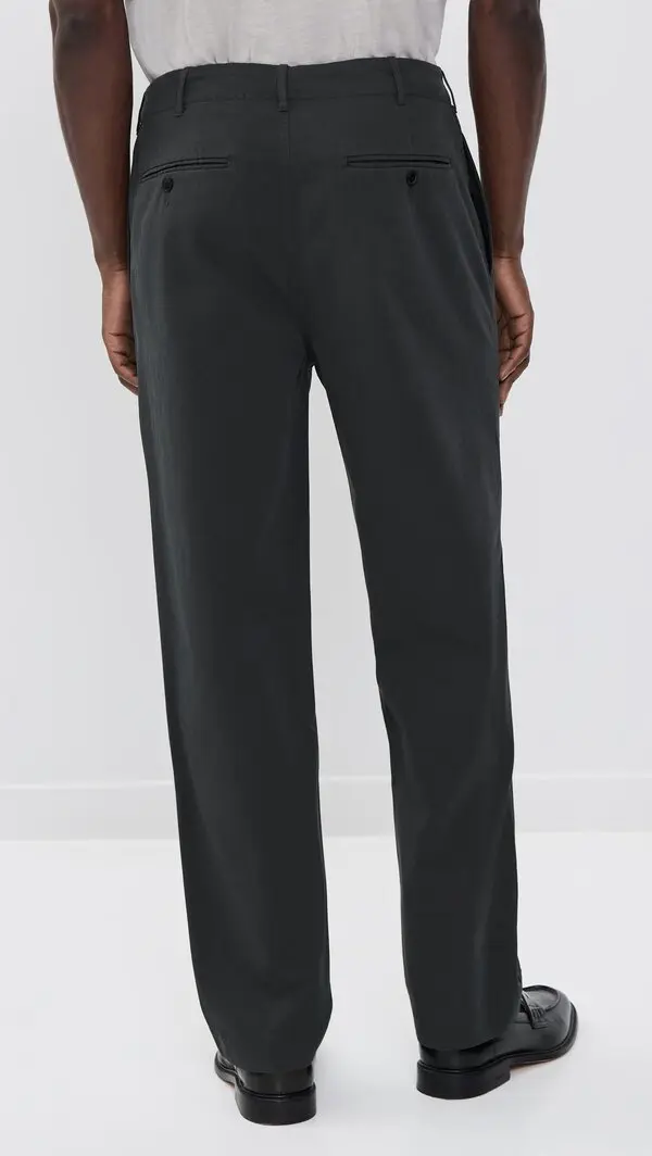 Madewell Cotton Twill Single Pleat Pants