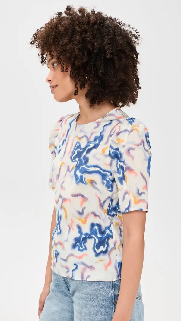 Ulla Johnson Corine Silk Top - Prism