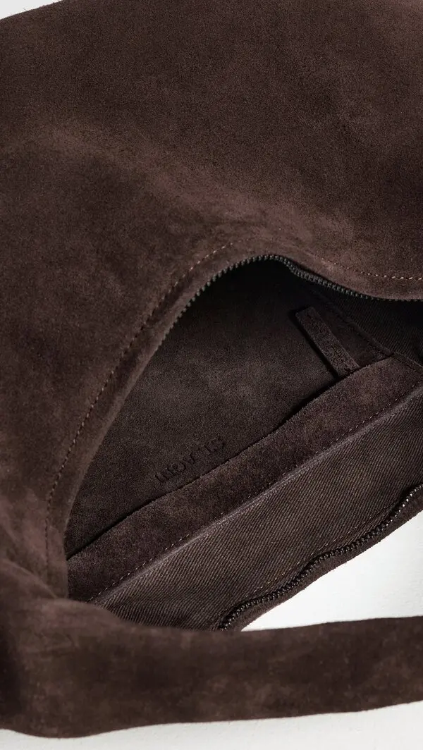 ST. AGNI Suede Bon Bon Bag - Coffee
