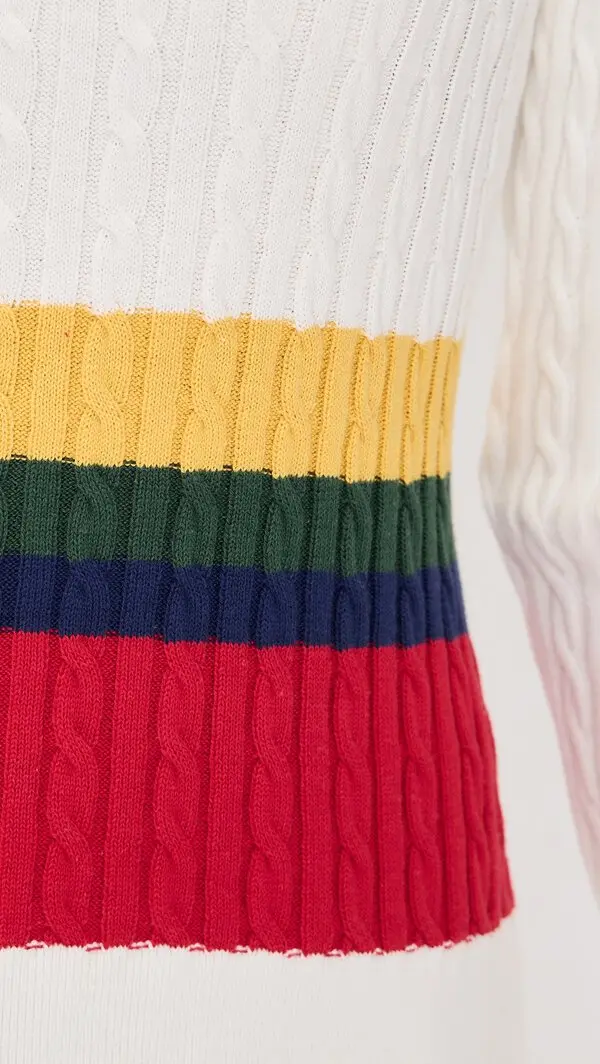 ROWING BLAZERS Primary Stripe Cable Knit Pullover