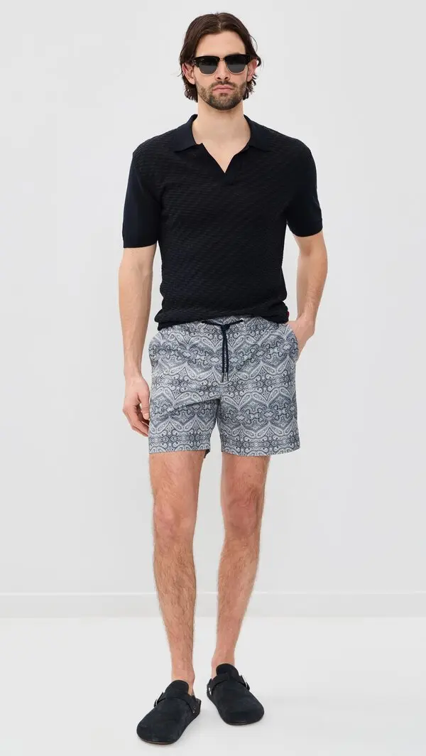 Orlebar Brown Bulldog Drawcord Swim Trunks - Night Iris