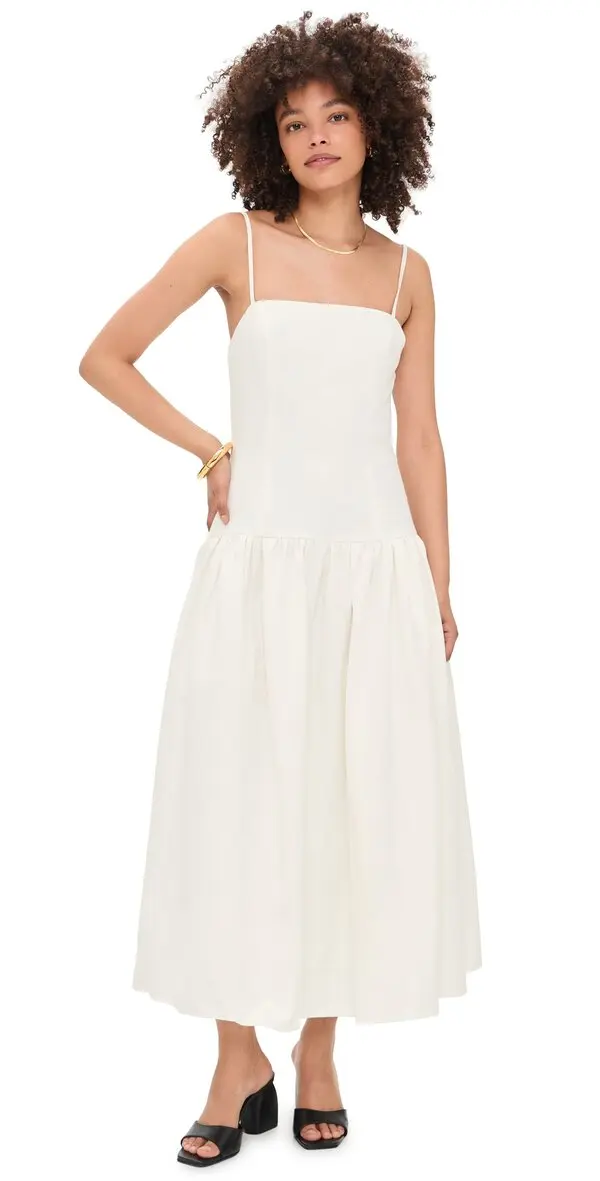 Endless Rose Linen Drop Waist Maxi Dress