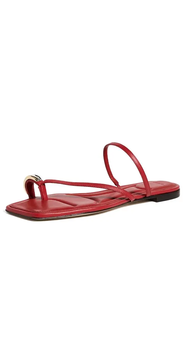 Vince Polli Toe Loop Sandals - Crimson