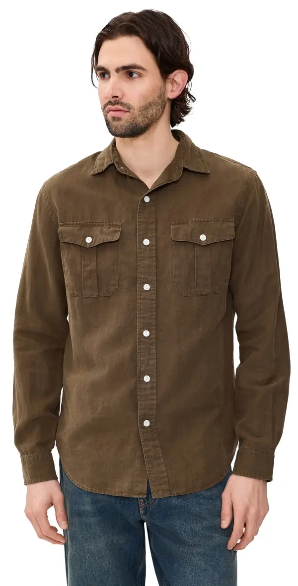 Polo Ralph Lauren Original Label Silk Canvas Ranger Shirt - Chestnut