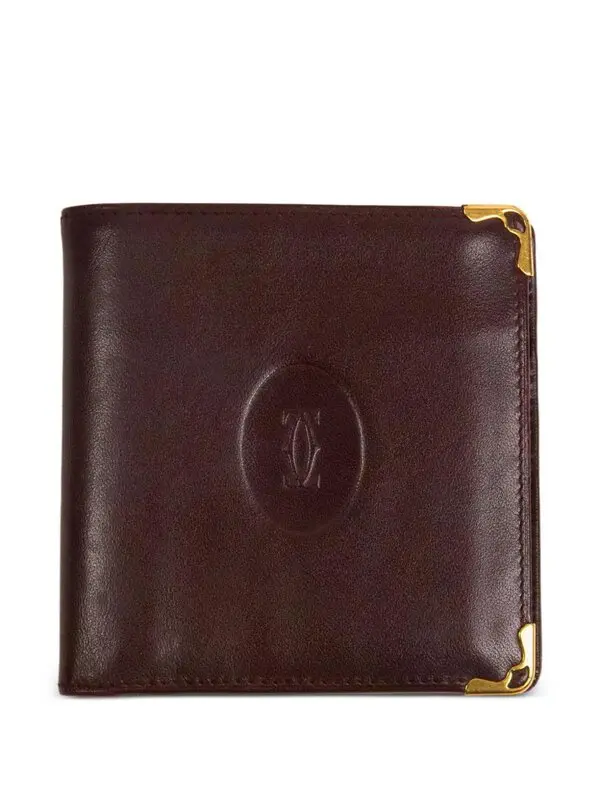 Cartier 1990s Medium Leather Wallet - Red