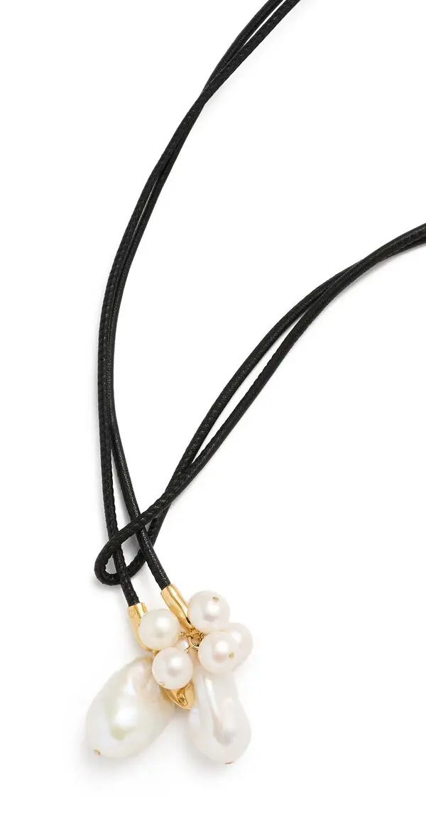 Chan Luu Jolie Lariat Necklace - White Pearl
