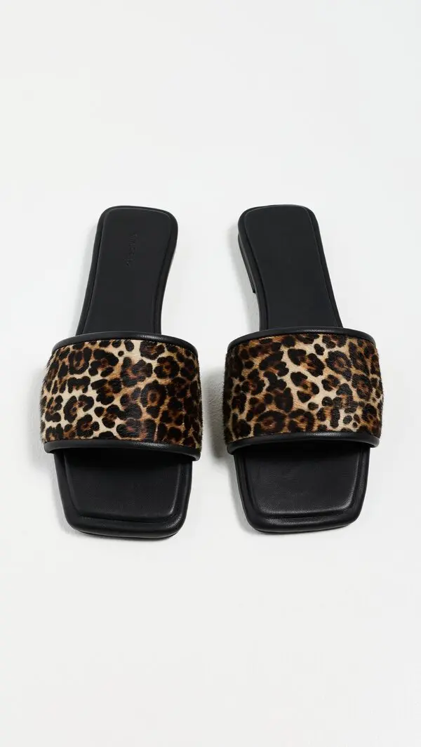 ANINE BING Ria Print Haircalf Slides