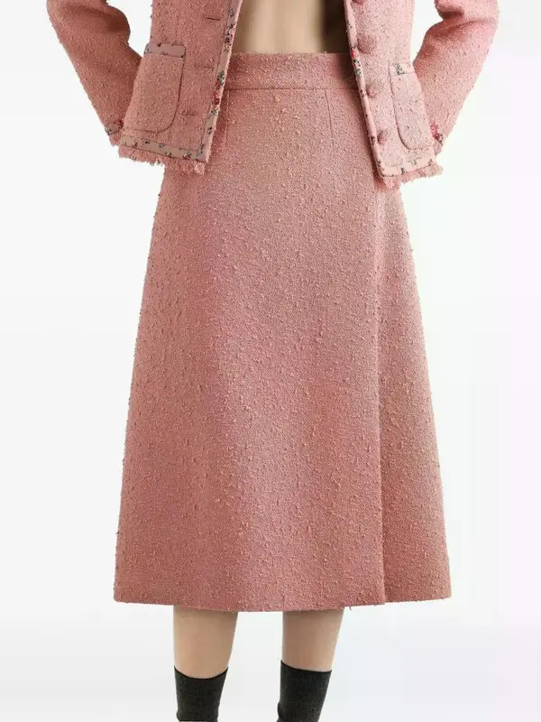Dolce & Gabbana Bouclé-effect Midi Skirt