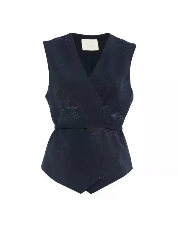TWINSET Embroidered Floral Waistcoat