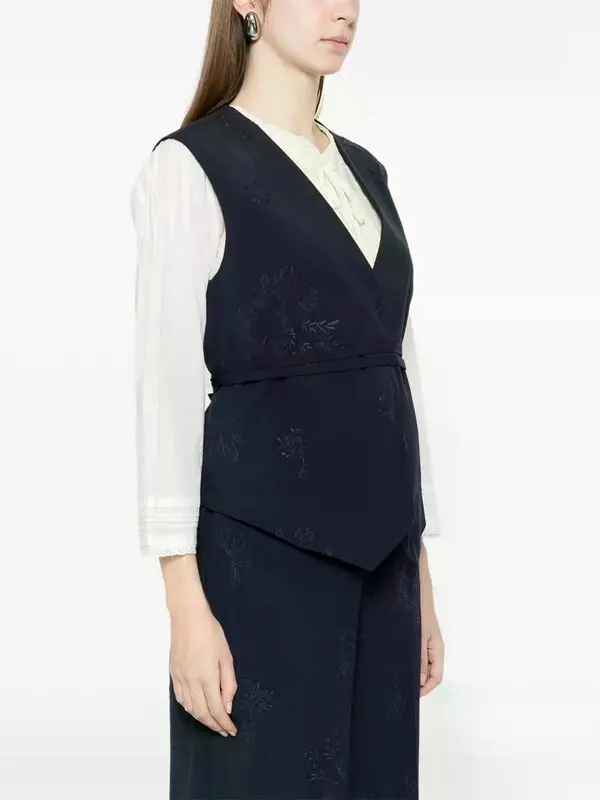TWINSET Embroidered Floral Waistcoat