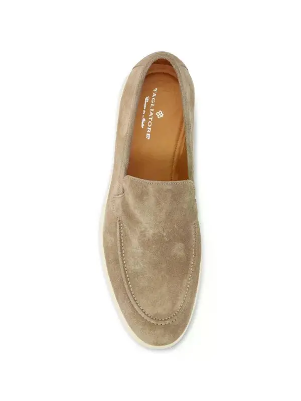 Tagliatore Almond Toe Loafers - Neutrals
