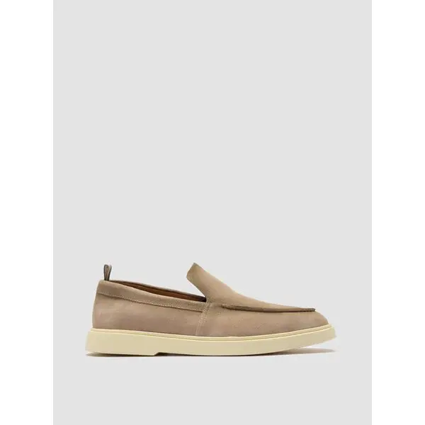 Officine Creative Bones 002 Suede Loafer - Beige
