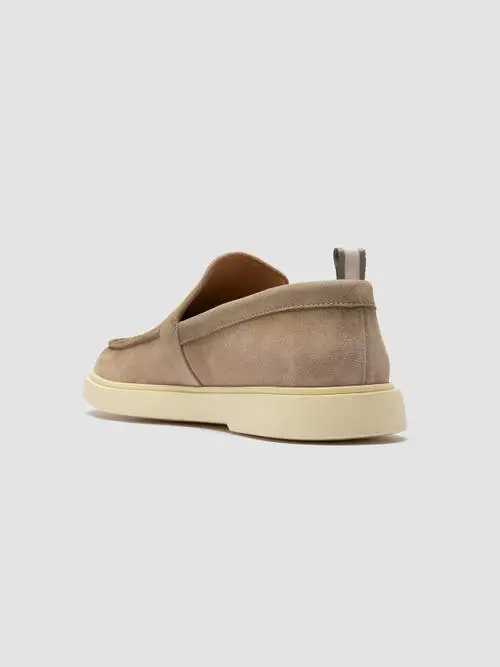 Officine Creative Bones 002 Suede Loafer - Beige