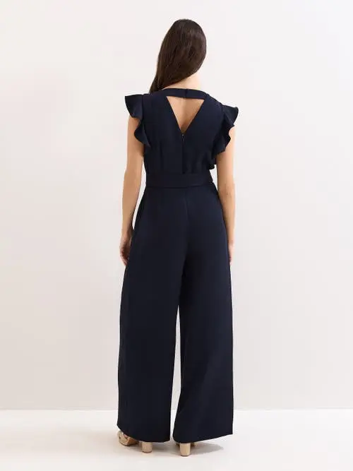 PHASE EIGHT Kallie Frill V-neck Jumpsuit