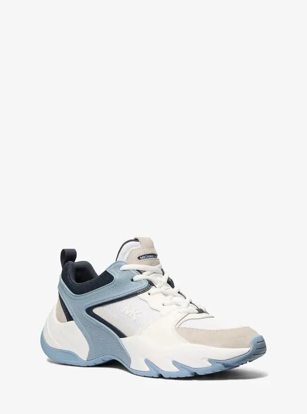 Michael Kors Chase Mixed-media Trainer