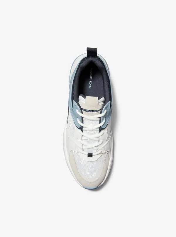 Michael Kors Chase Mixed-media Trainer