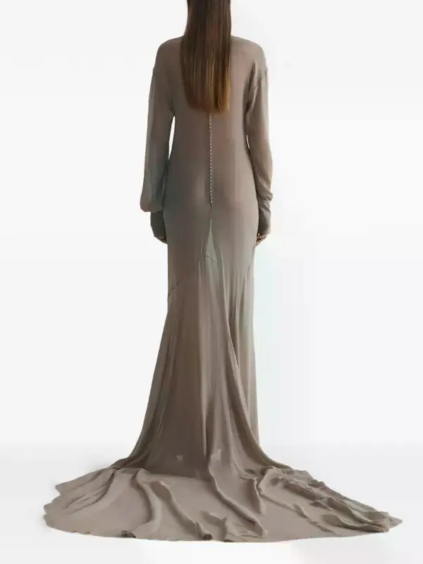MUGLER Turtleneck Gown